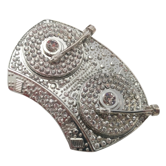 Accessories | Rhinestone 9s Dj Turn Tables Belt Buckle | Poshmark